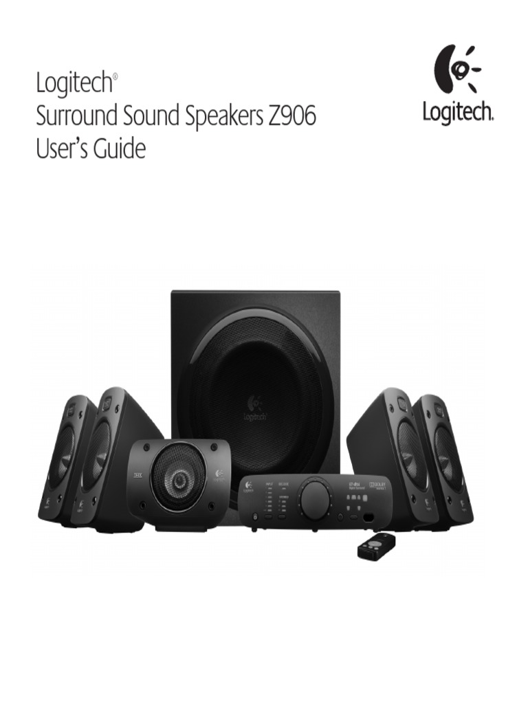Logitech Surround Sound Speakers Z906 User's Guide | PDF