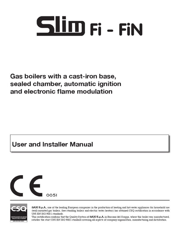 Fi - Fin: Gas Boilers With A Cast-Iron Base, Sealed Chamber, Automatic ...