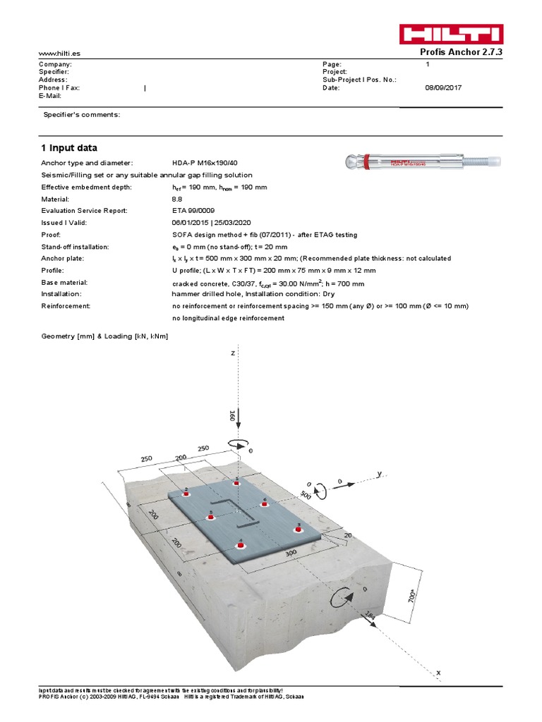 1 Input Data: WWW - Hilti.es | PDF | Drill | Manufactured Goods