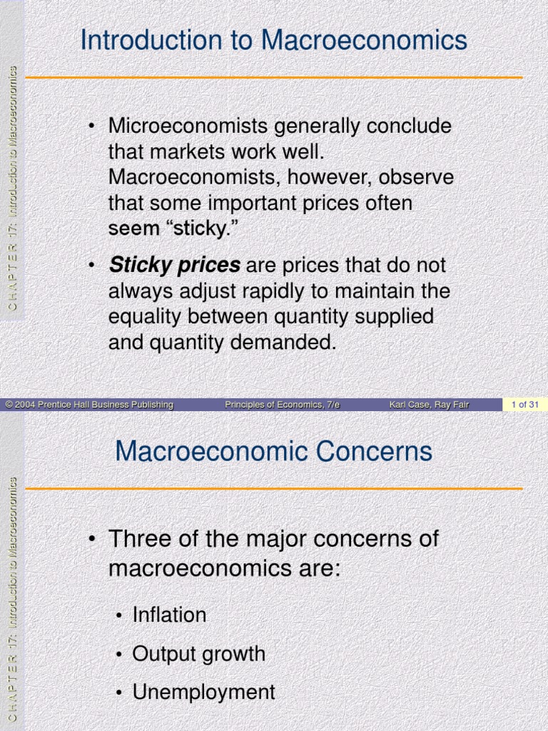 Introduction To Macroeconomics: © 2004 Prentice Hall Business Publishing Principles of Economics ...