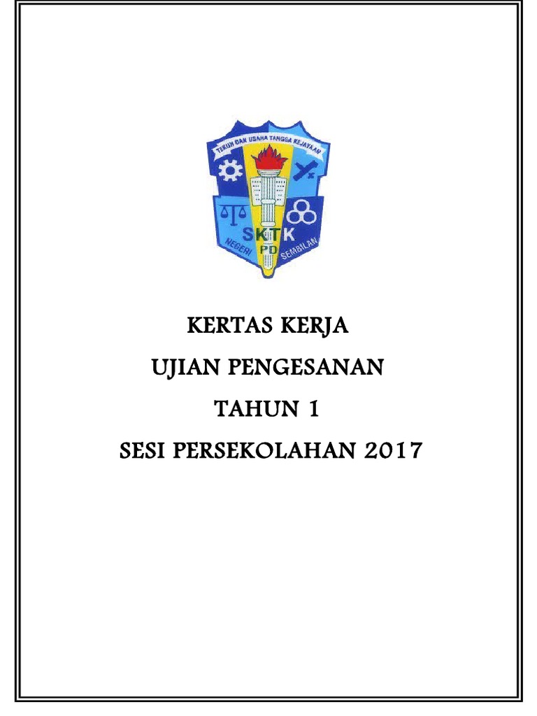Kertas Kerja Ujian Pengesanan Tahun 1 | PDF