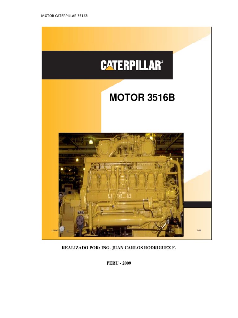 Manual del Motor Caterpillar 3516B | PDF | Turbocompresor | Acelerador