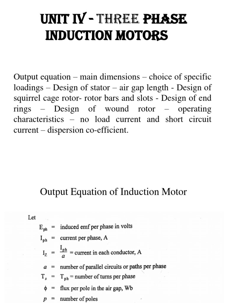 Electrical Machine Design | PDF