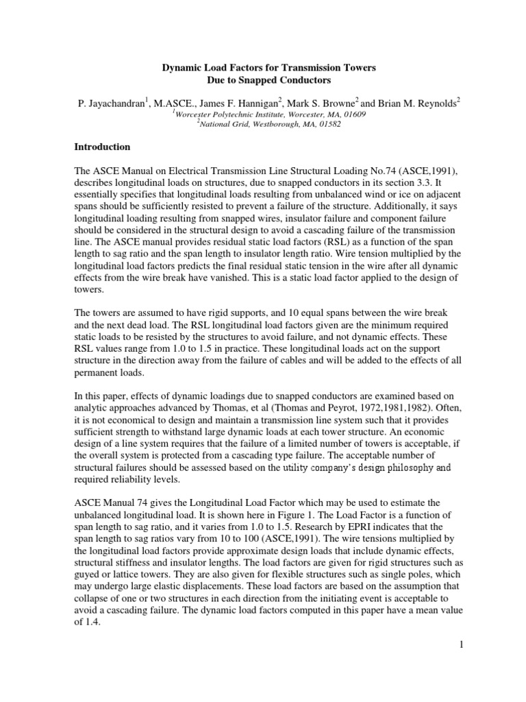 Dynamic Load Factors 5 | Download Free PDF | Structural Load | Force