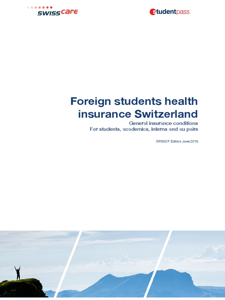 Foreign Students Health Insurance Switzerland: General Insurance ...