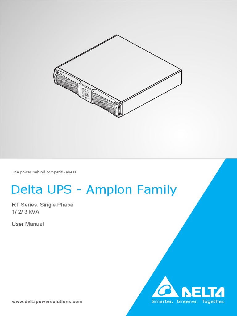 Delta UPS User Manual RT Series 1-3K | PDF | Battery (Electricity ...