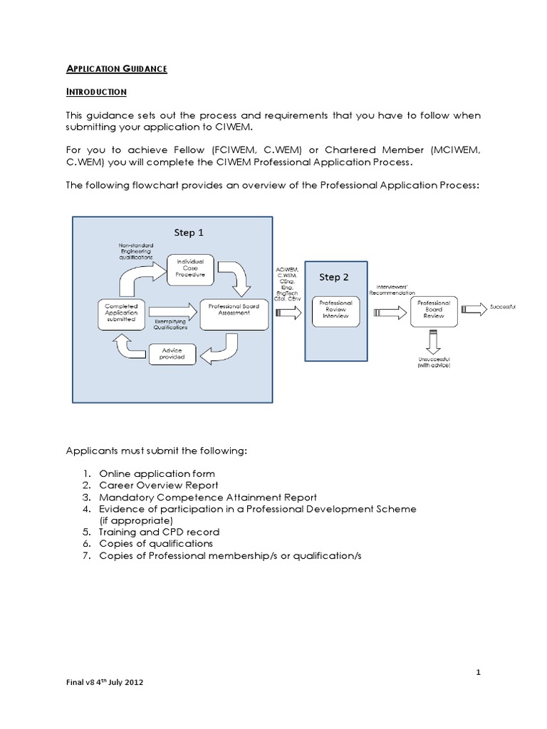 Chartered Member Application Guidance 1 | PDF | Professional ...