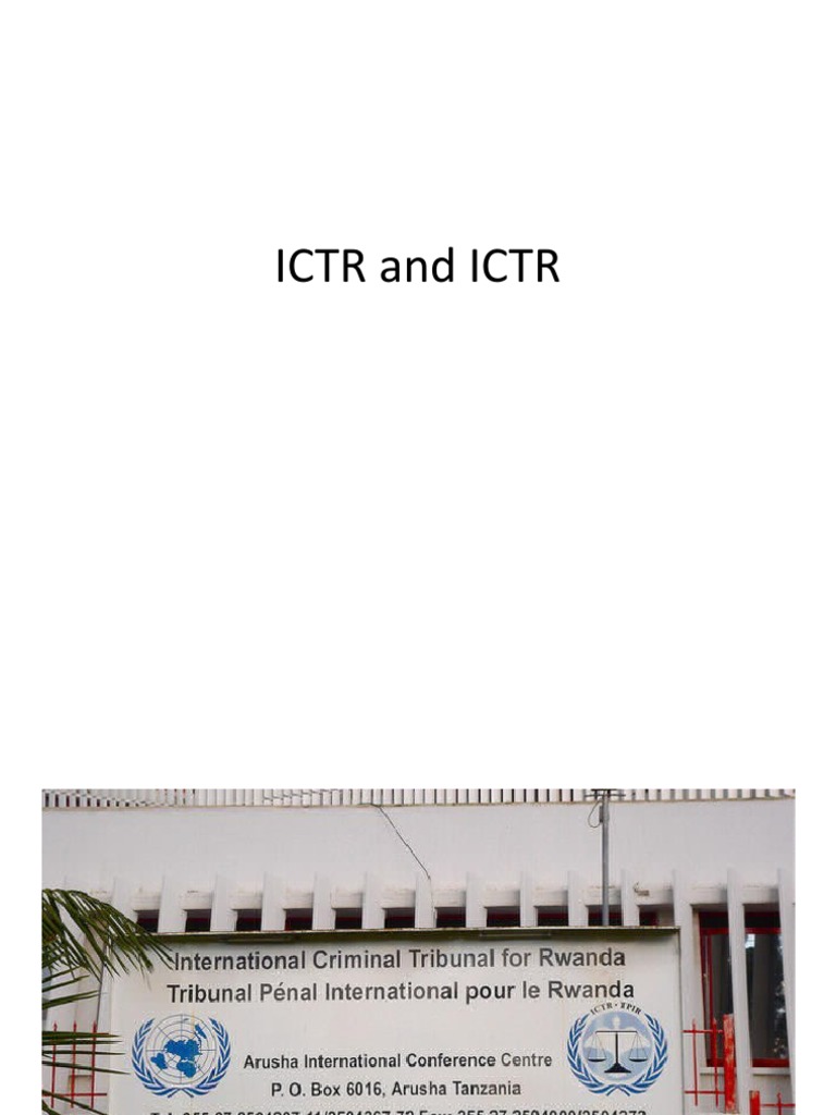 ICTR Dan ICTY | PDF