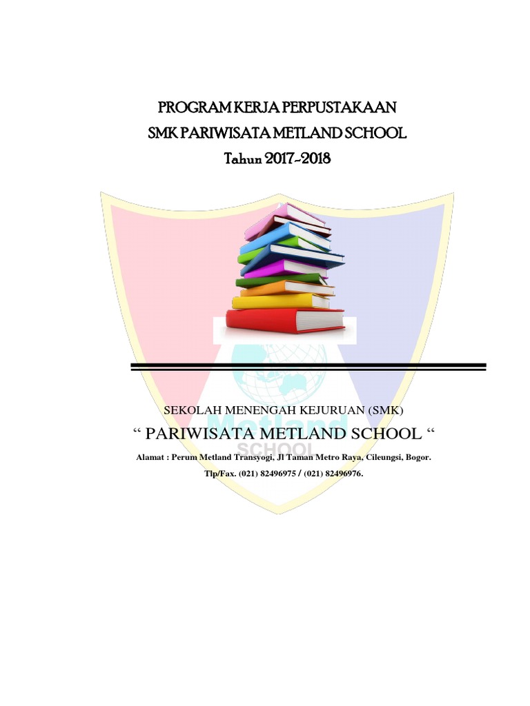 Contoh Program Kerja Perpustakaan SMK Format Microsoft Word | PDF