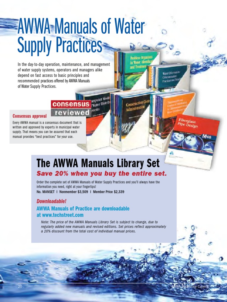 AWWA Manuals of Water Supply Practices | PDF | Emergency Management ...
