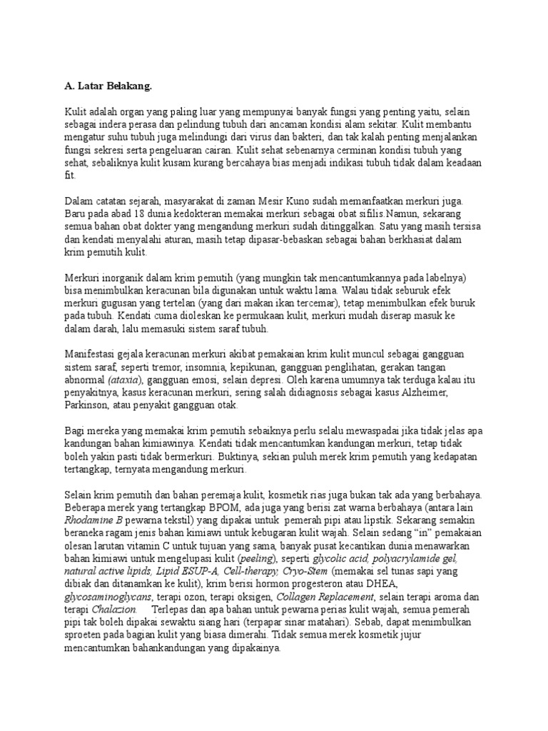 Contoh Bab 1 Merkuri | PDF