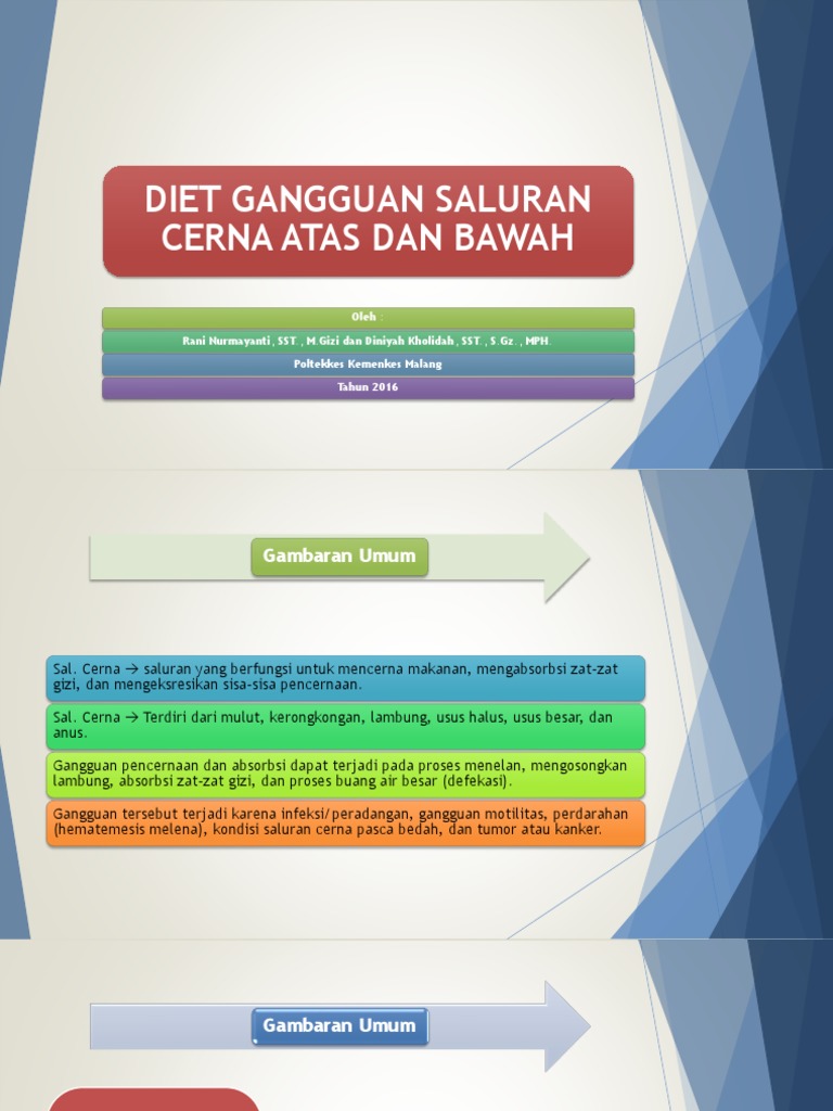 Tm 5 Diet Gangguan Saluran Cerna Atas Dan Bawah