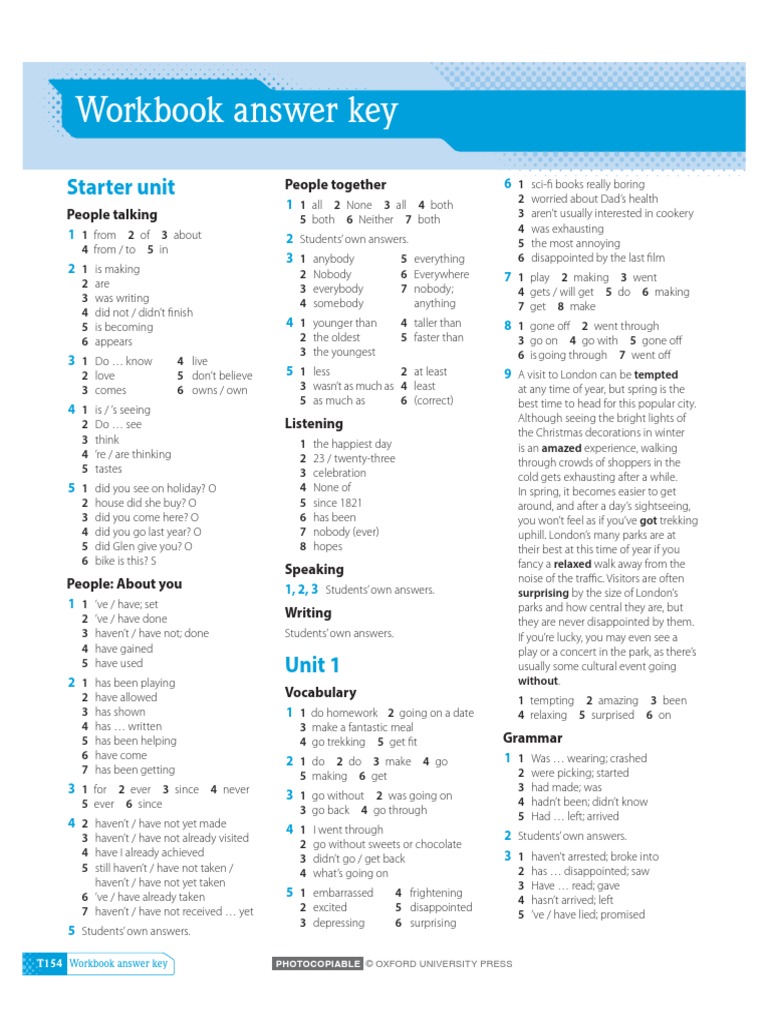 1ºbach Wb Answer Key | PDF | Internship | Job Hunting