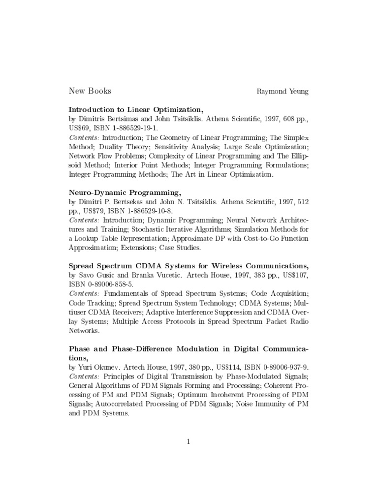 Introduction To Linear Optimization | PDF | Linear Programming ...