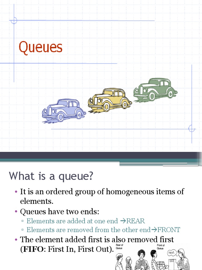What is a Queue? (FIFO data structure | PDF | Queue (Abstract Data Type ... What is a Queue? (FIFO data structure | PDF | Queue (Abstract Data Type ...