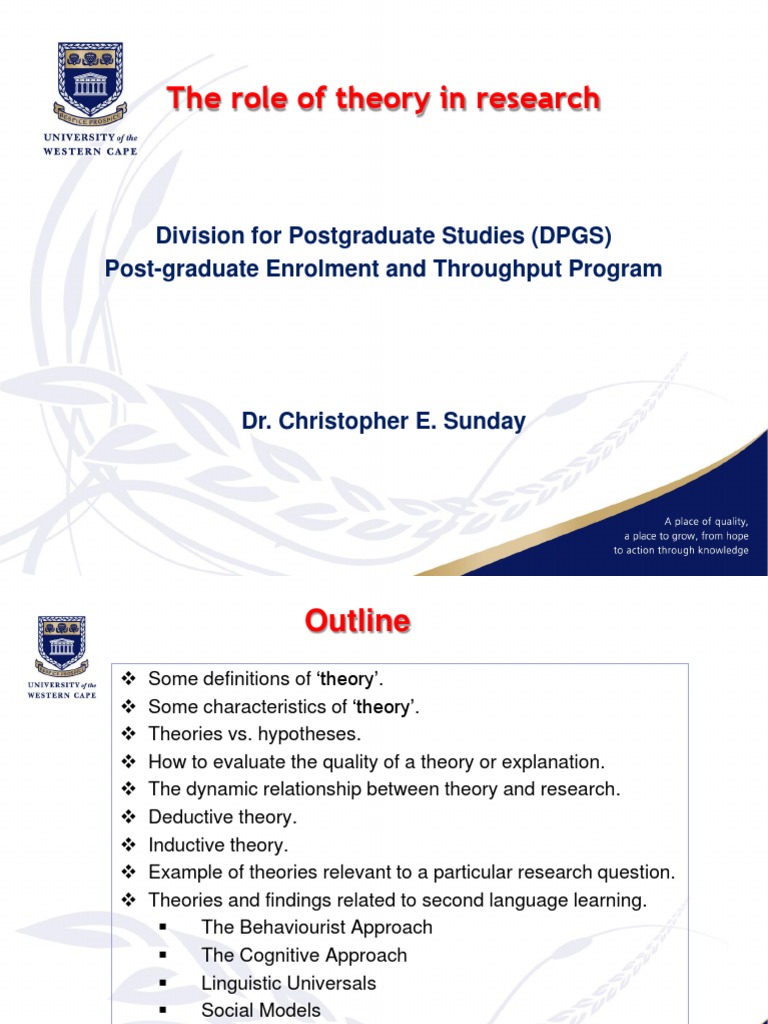 The Role of Theory in Research | PDF | Theory | Language Acquisition