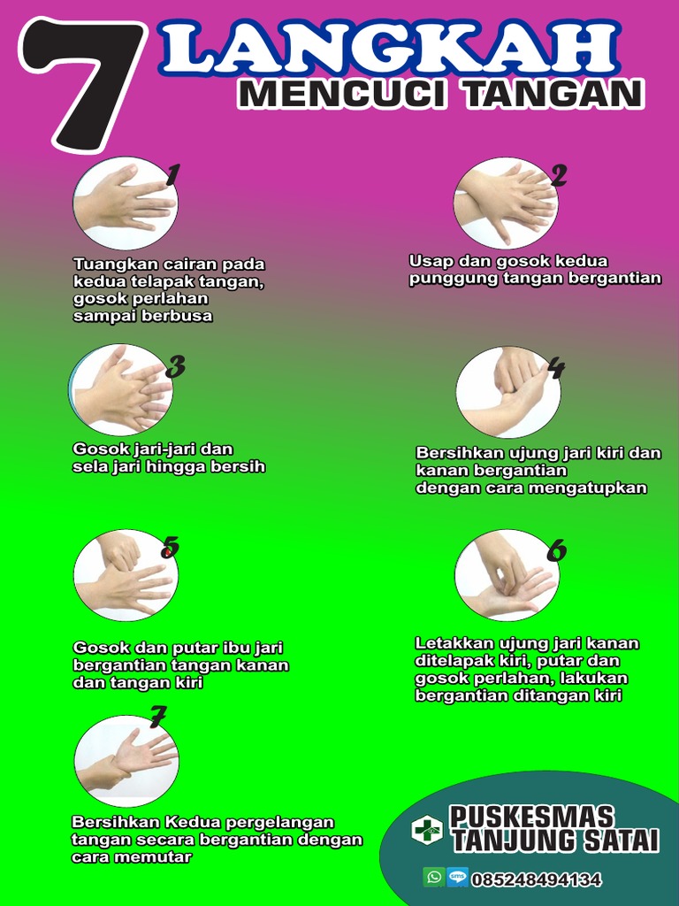7 Langkah Cuci Tangan | PDF