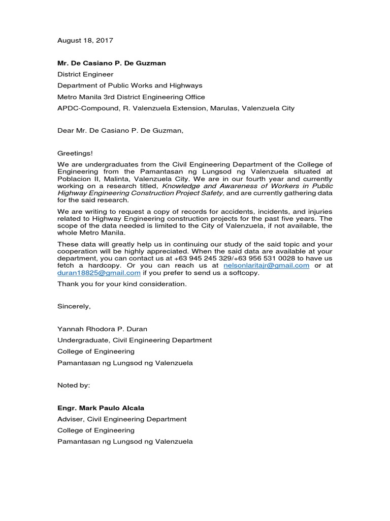 Request Letters | PDF | Industries | Science And Technology