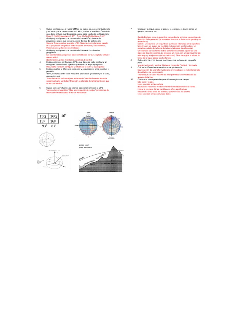 Cuáles Son Las Zonas o Husos UTM en Los Cuales Se Encuentra Guatemala y ...