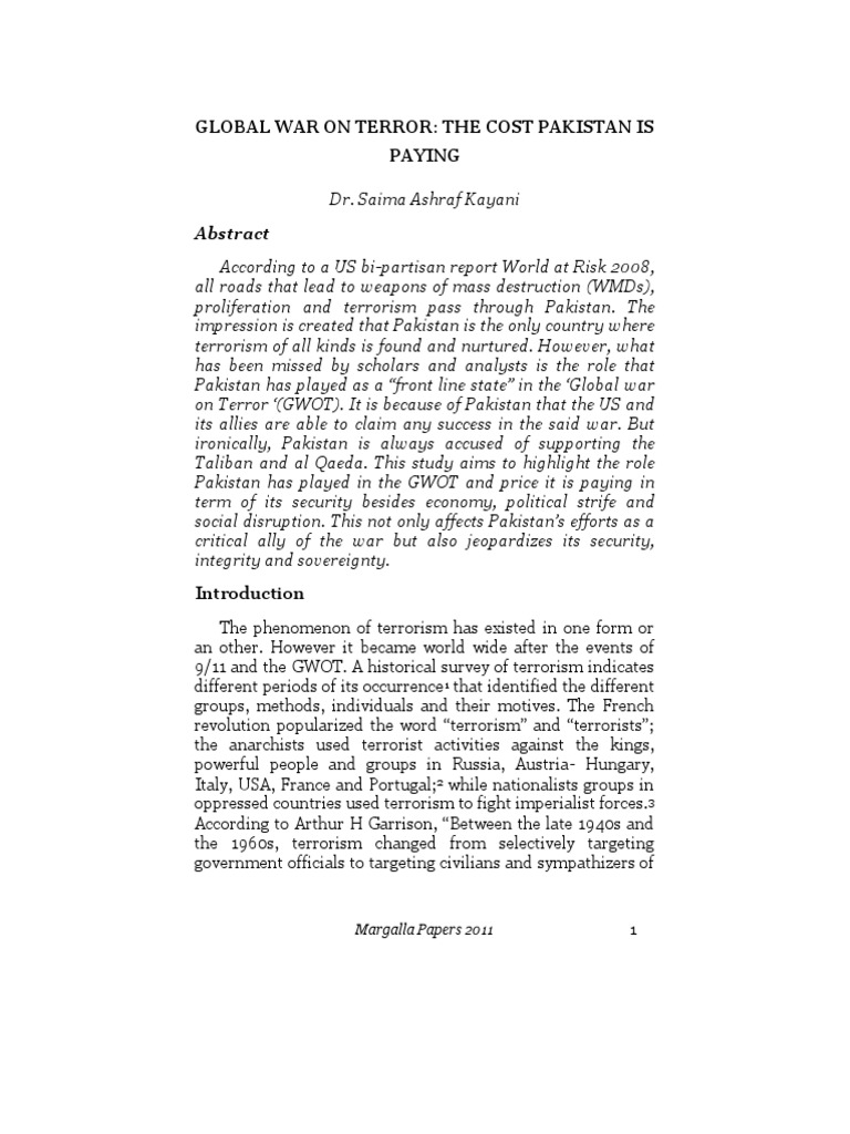 01 Global War On Terror | PDF | War On Terror | Taliban