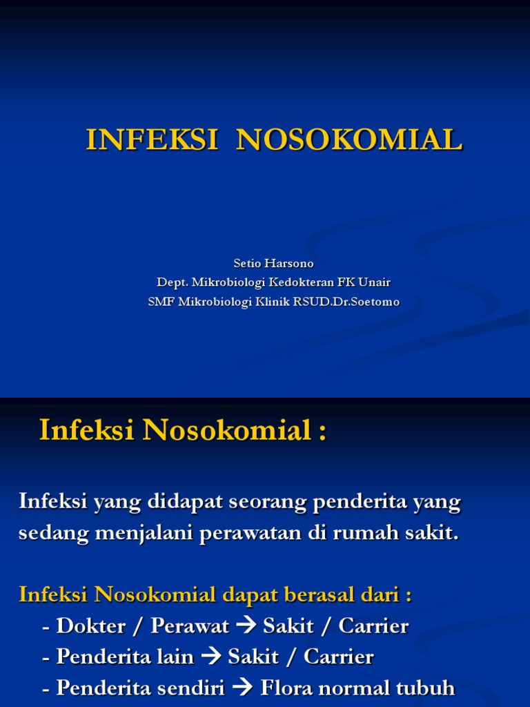 Infeksi Nosokomial | PDF