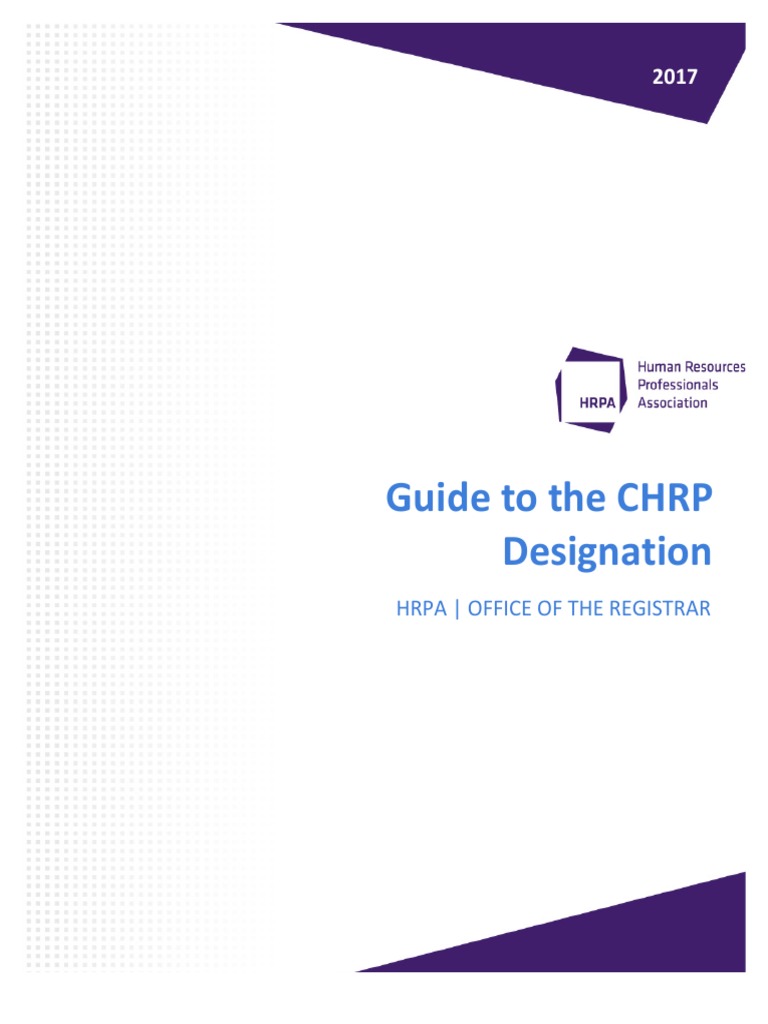 Guide To CHRP | PDF | Test (Assessment) | Human Resource Management