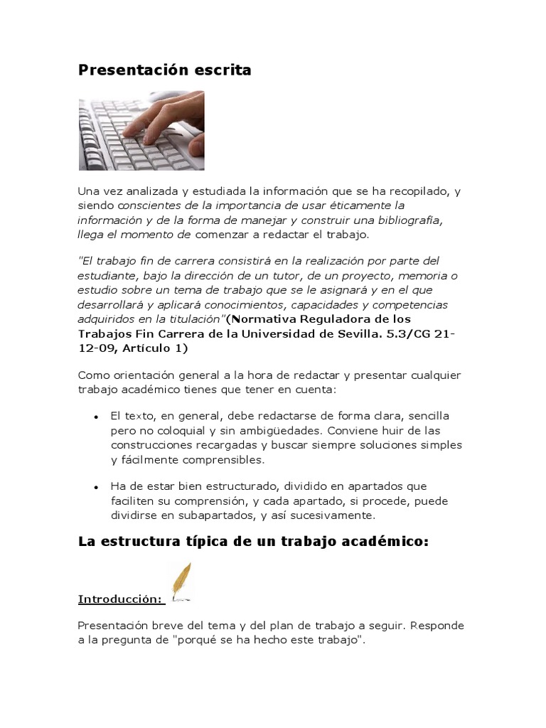 Presentación Escrita | PDF