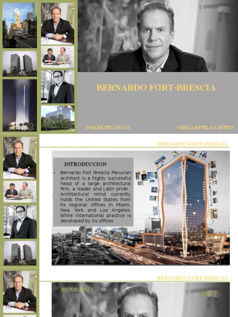 Bernardo Fort-Brescia: Ingles Técnico Ii Yisela Estela Castro | PDF ...