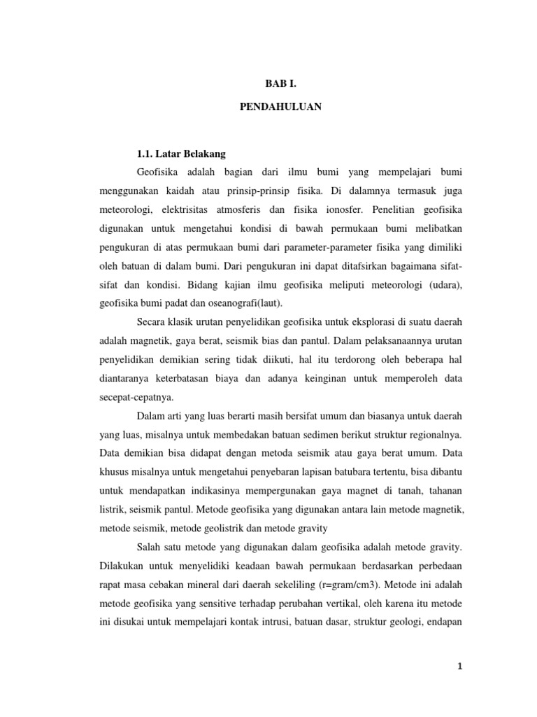 Metode Gravity dalam Geofisika | PDF | Sains & Matematika
