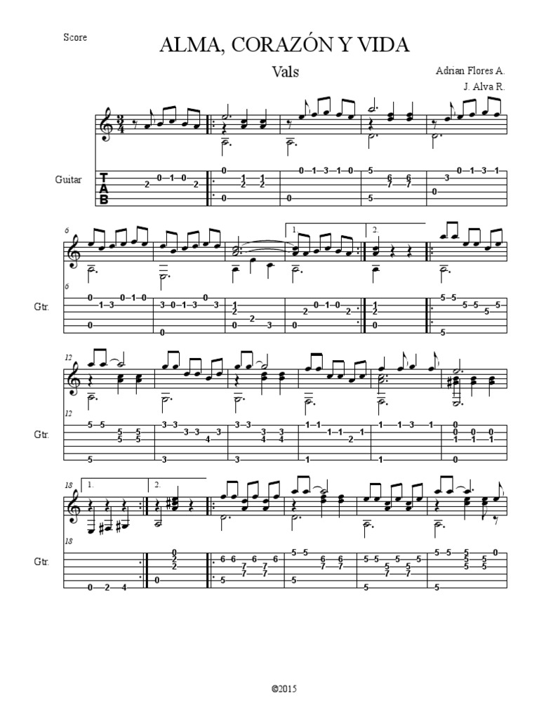 TAB - Alma Corazon y Vida | PDF