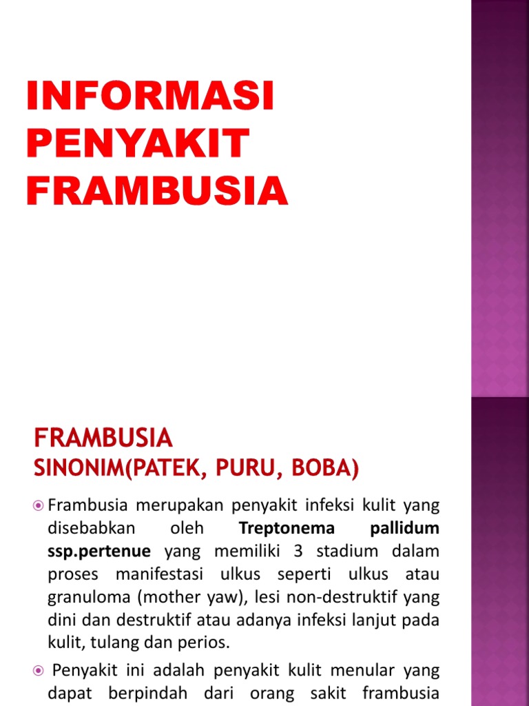 Frambusia | PDF | Sains & Matematika