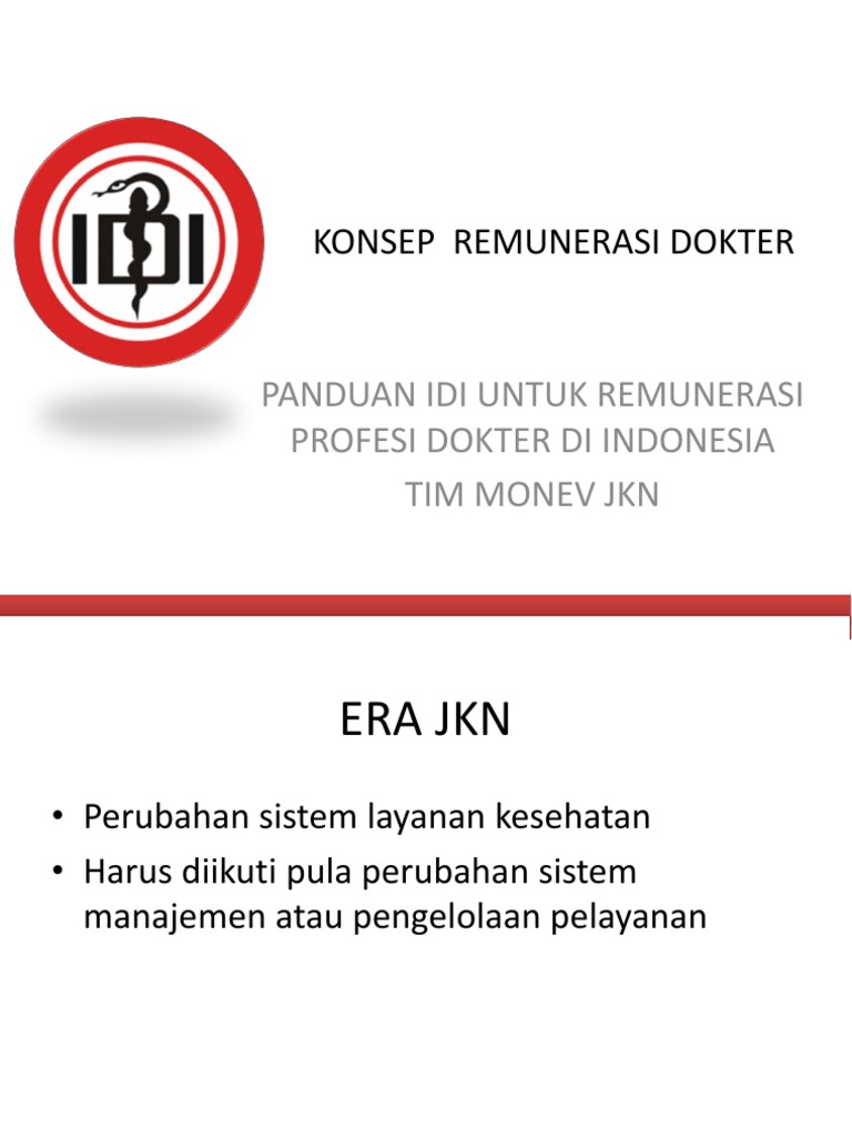 Konsep Remunerasi Dokter Idi NTB | PDF