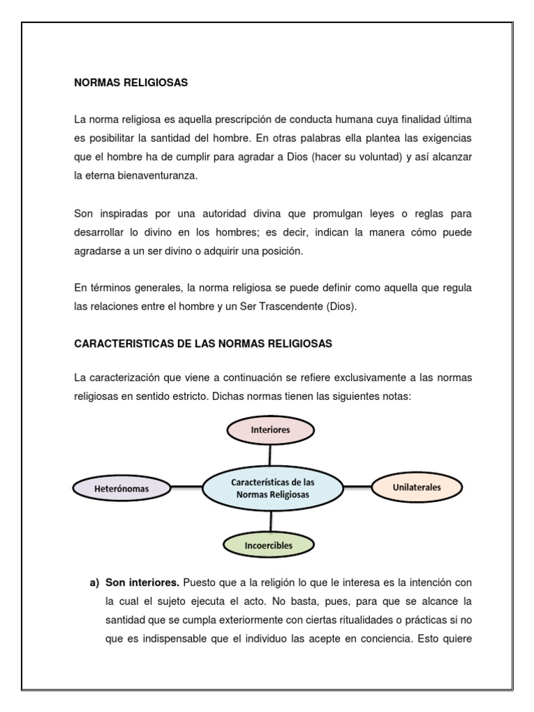 Normas Religiosas