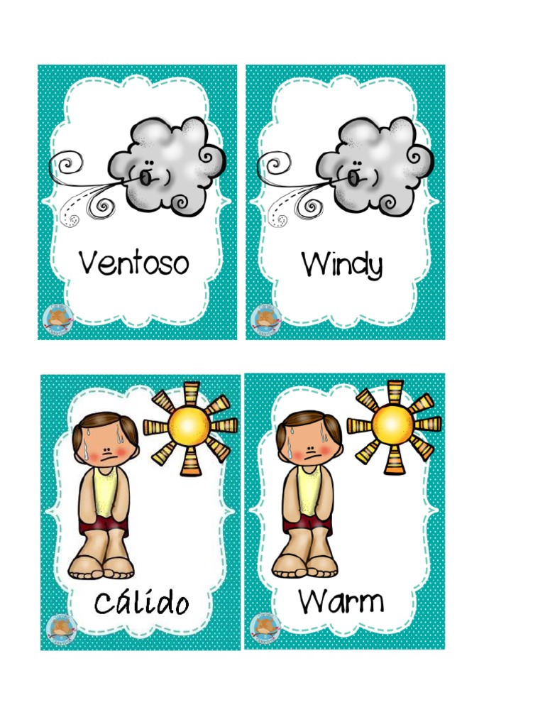 Tarjetas Clima | PDF