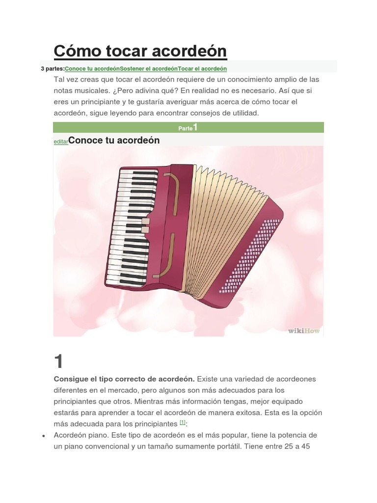 Cómo Tocar Acordeón | Acordeón | Bajo