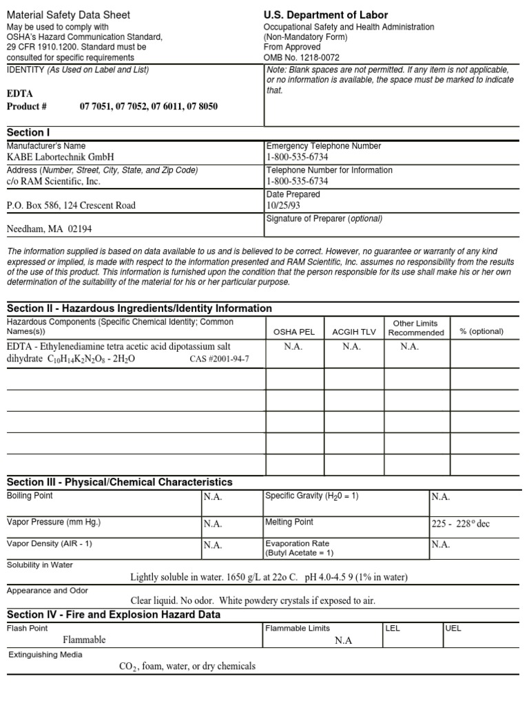MSDS-EDTA.pdf | Occupational Safety And Health Administration ...