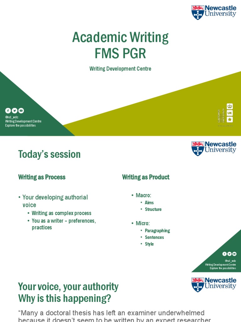 Developing Confidence and Authority in Academic Writing | PDF ...