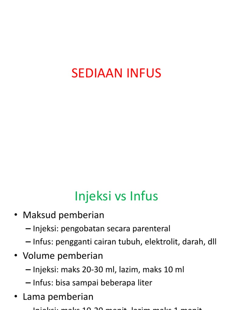 Sediaan Infus | PDF
