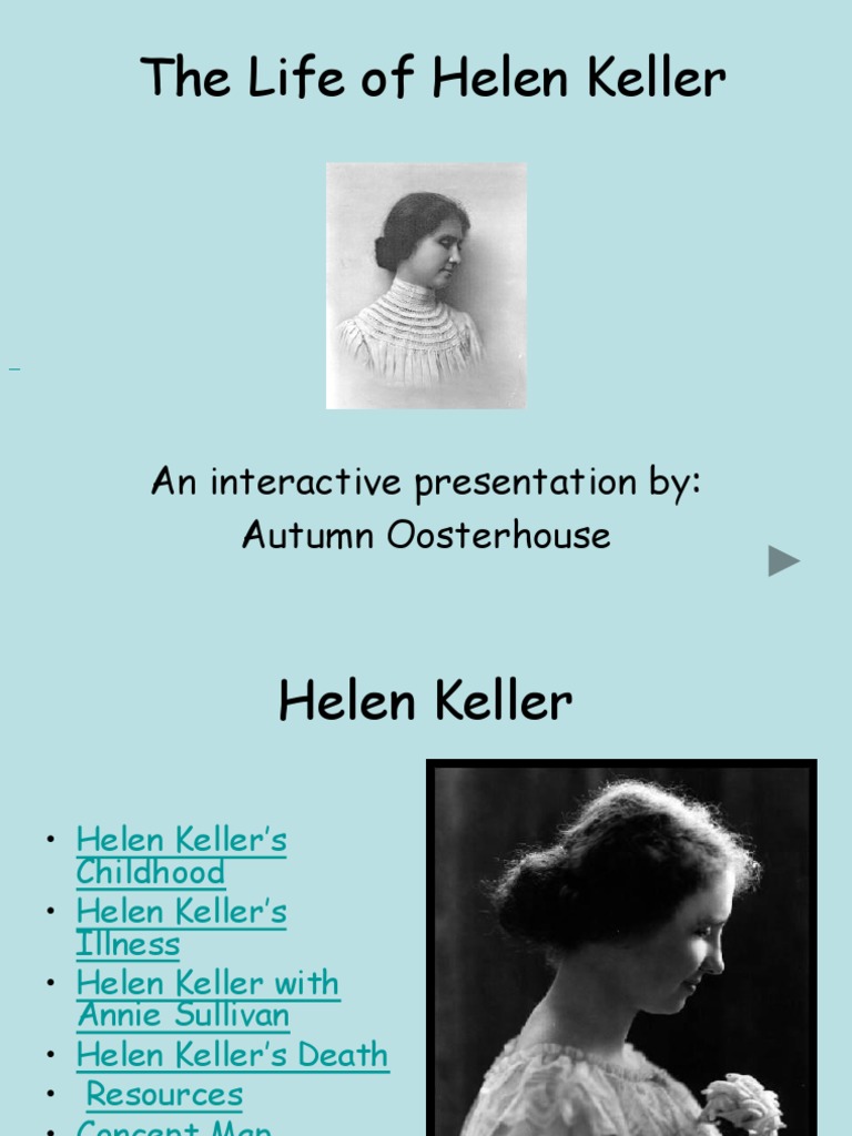 Helen Keller's Inspiring Journey | PDF | Helen Keller | Human Communication