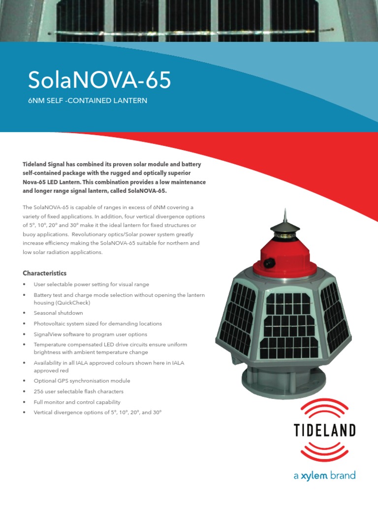 SolaNOVA 65 Selfcontained | PDF | Photovoltaic System | Manufactured Goods