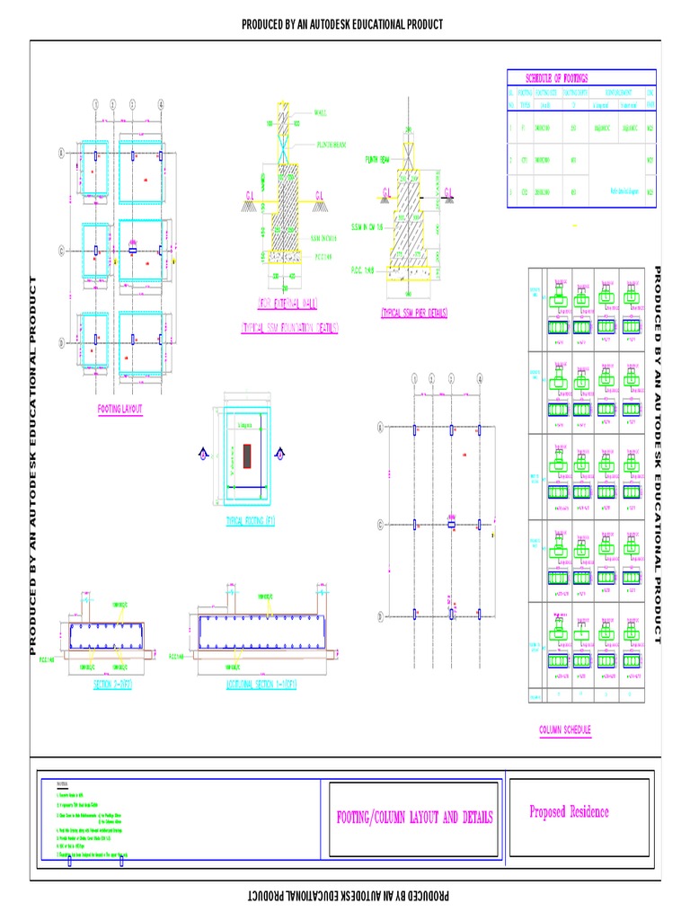 Footing &column - Copy-Model - pdf-1 | PDF