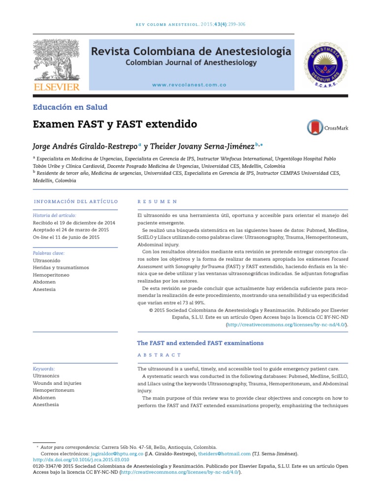 Examen FAST y FAST Extendido PDF | Descargar gratis PDF | Ciencias de ...