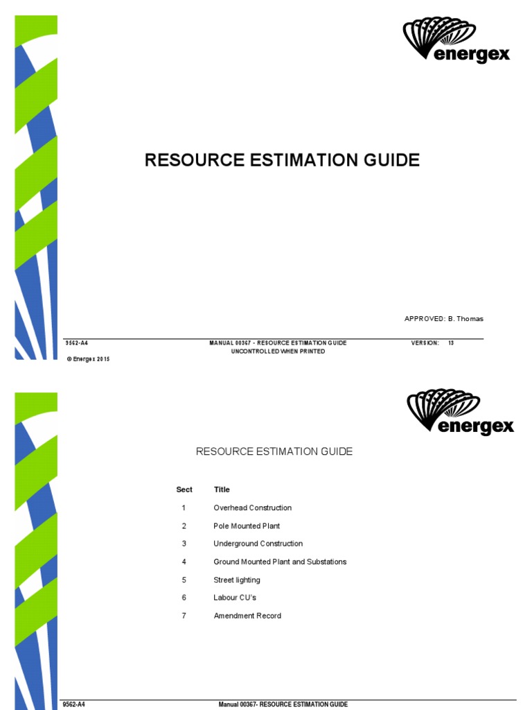 Energex Estimation Guide | PDF | Insulator (Electricity) | Electrical ...