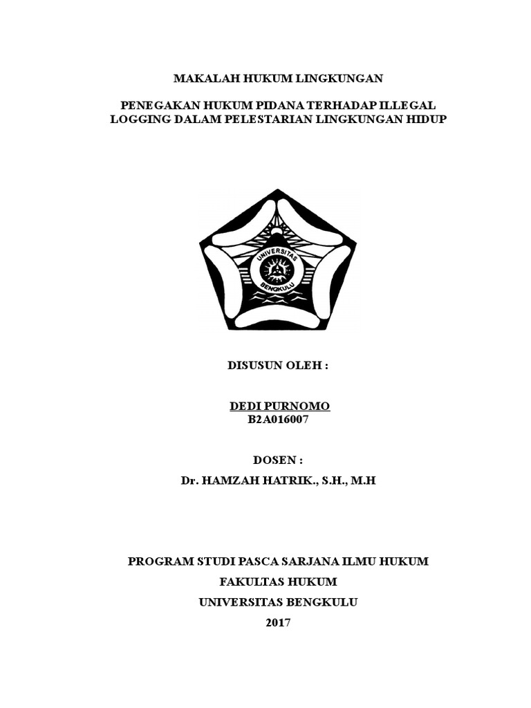 Penegakan Hukum Illegal Logging | PDF