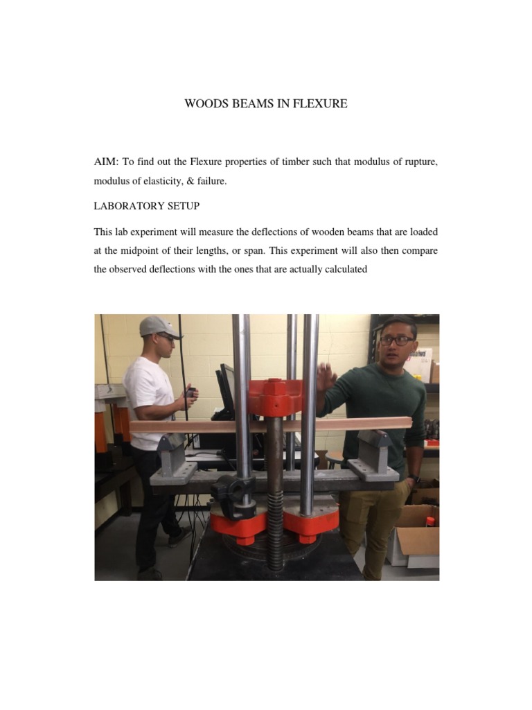 Woods Beams in Flexure | PDF | Bending | Beam (Structure)