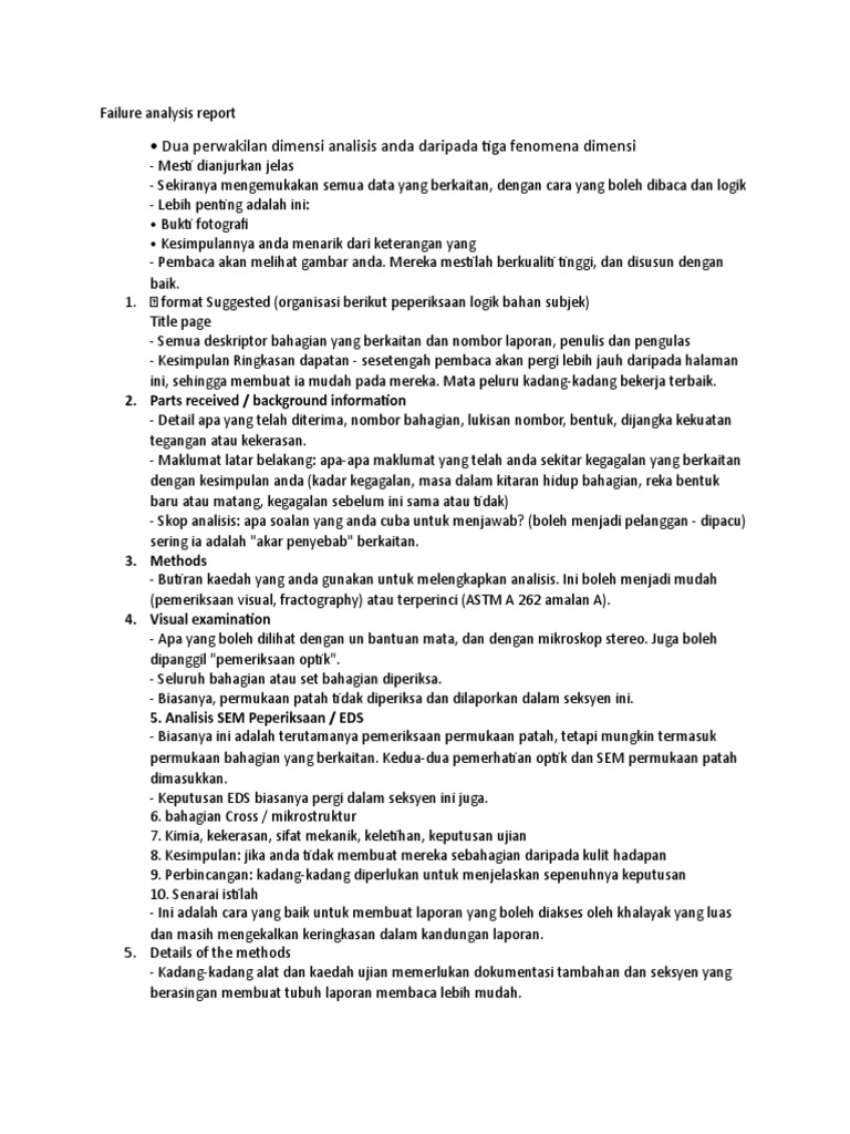 Failure Analysis Report | PDF