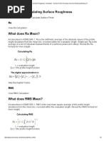 Surface Roughness Conversion Chart | PDF