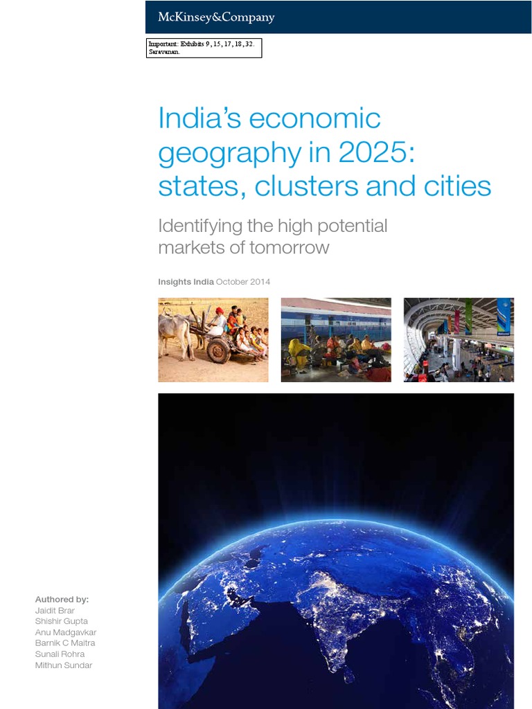 India's Economic Geography in 2025 - States, Clusters and Cities | PDF ...