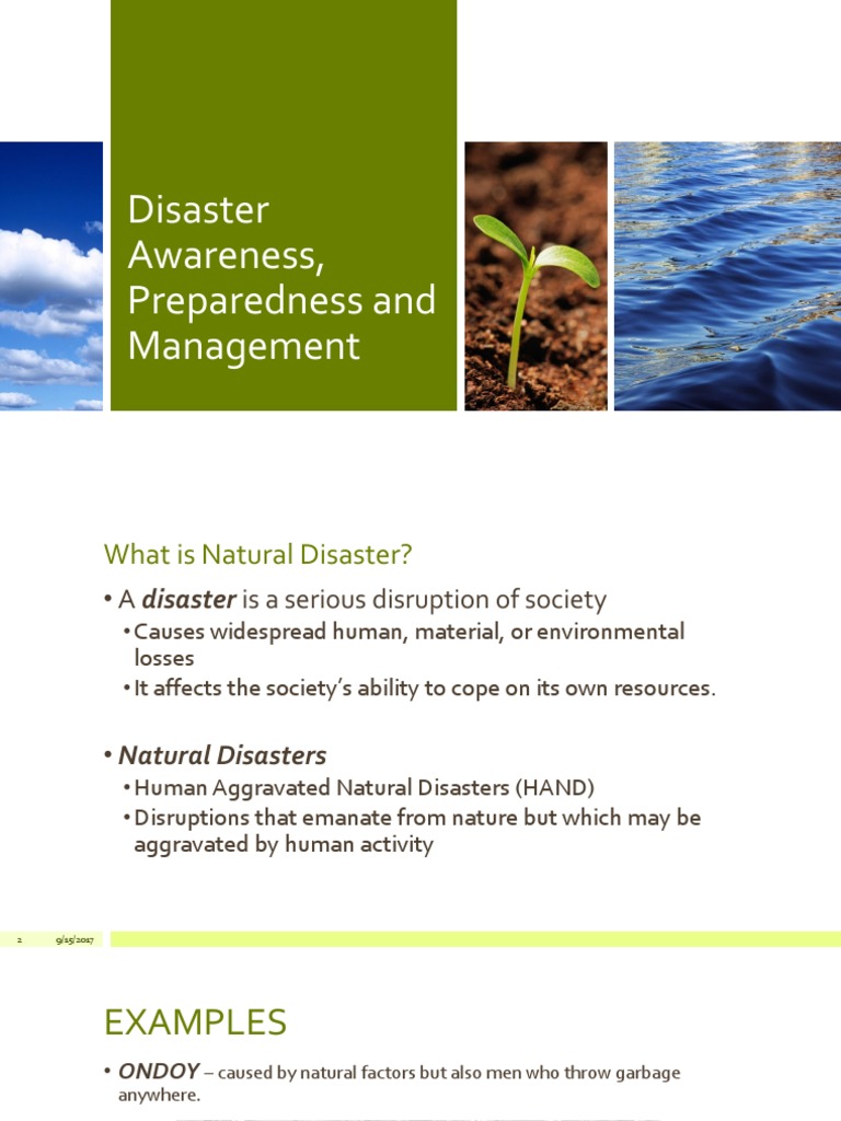 Natural Disaster Management Guide | PDF | First Aid | Emergency Management