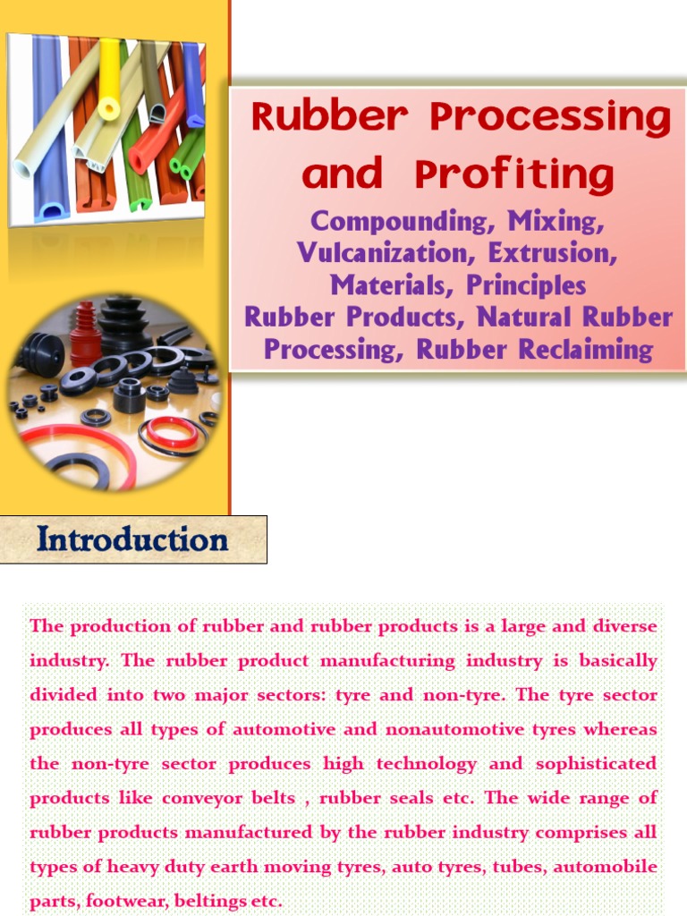 Rubber Processing Techniques Overview | PDF | Natural Rubber | Tire